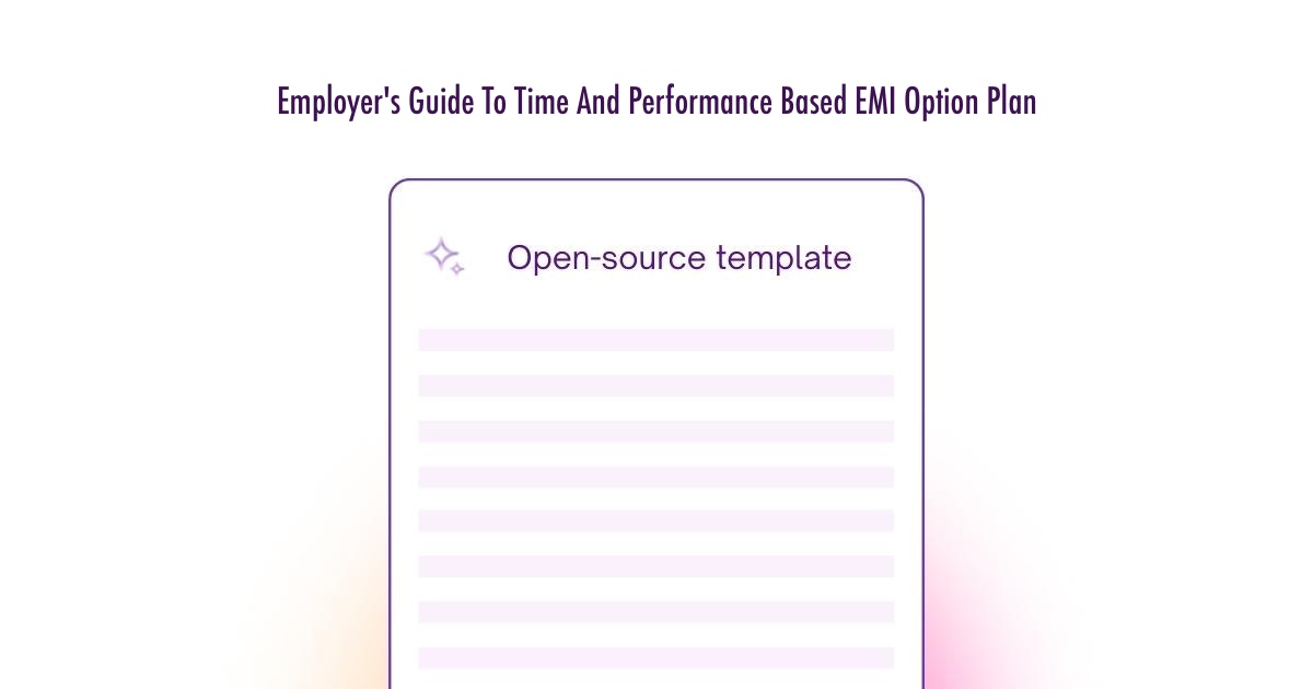 Employer's Guide To Time And Performance Based EMI Option Plan Template ...