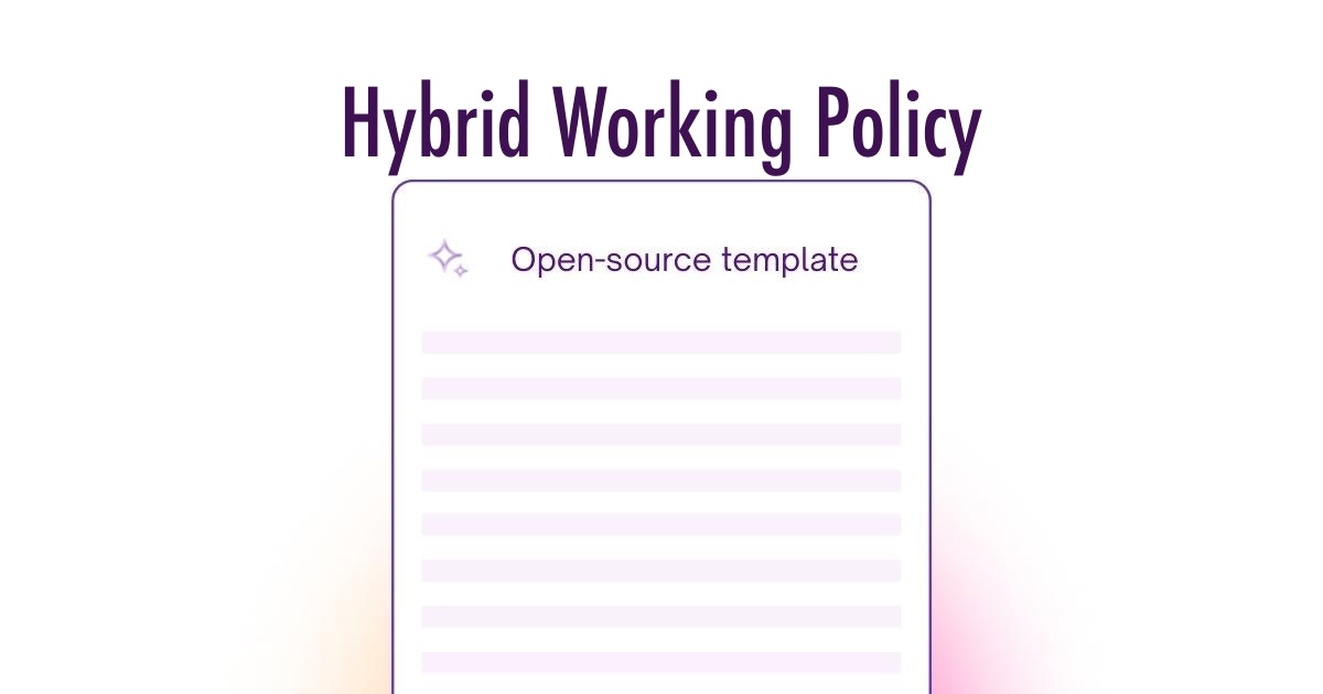 Hybrid Working Policy Template - UK