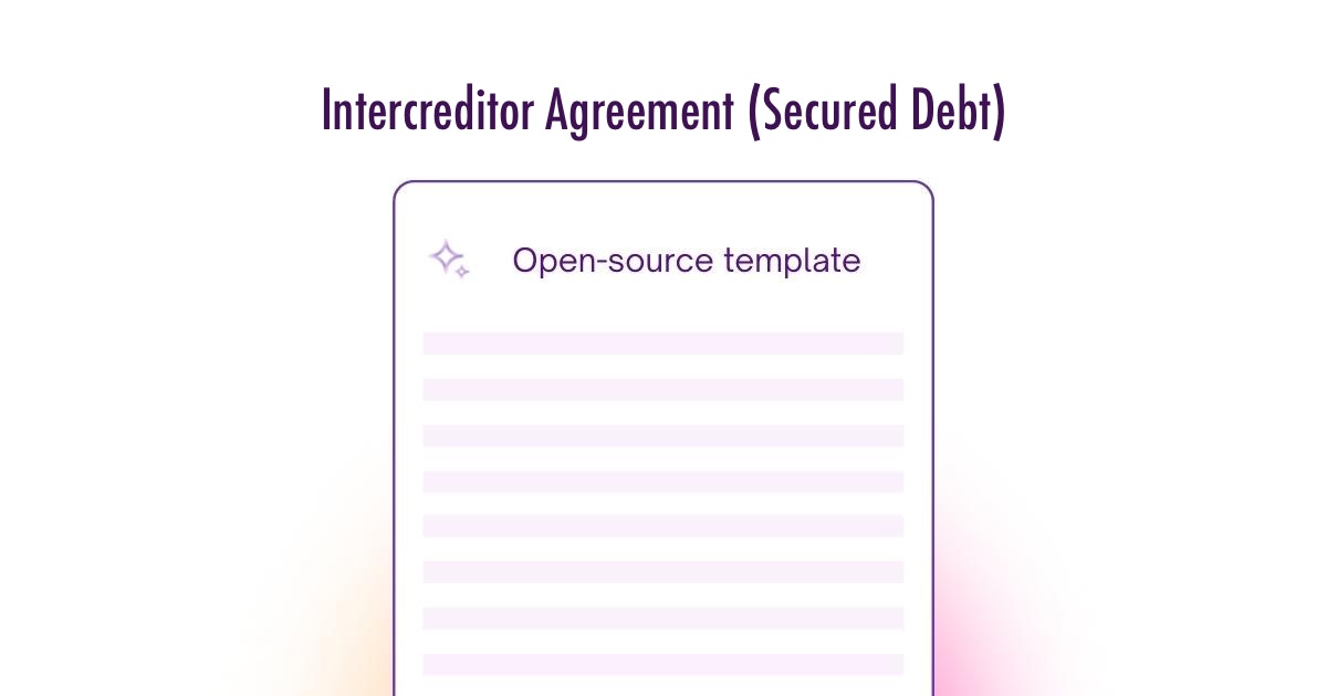 Intercreditor Agreement (Secured Debt) Template - UK