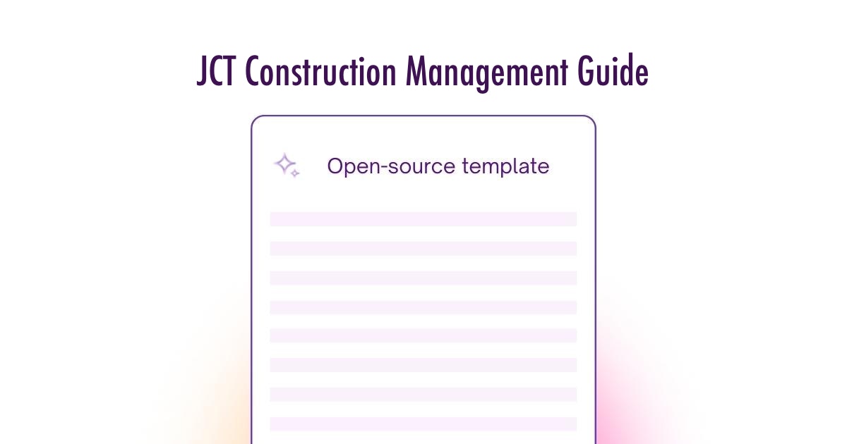 JCT Construction Management Guide Template - UK