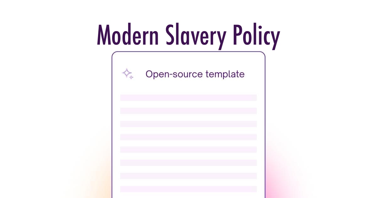 Modern Slavery Policy Template - UK