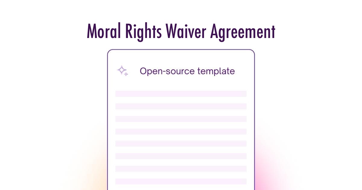 Moral Rights Waiver Agreement Template - UK