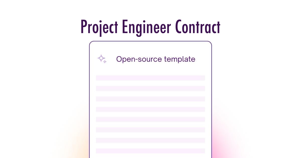 Project Engineer Contract Template - UK