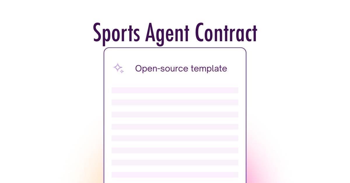Sports Agent Contract Template - UK