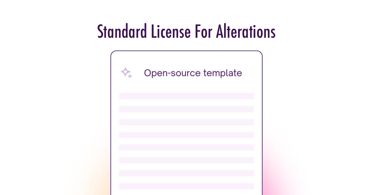 Standard License For Alterations Template - UK