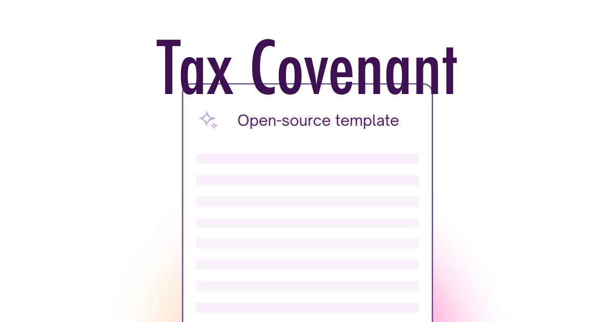 Tax Covenant Template - UK