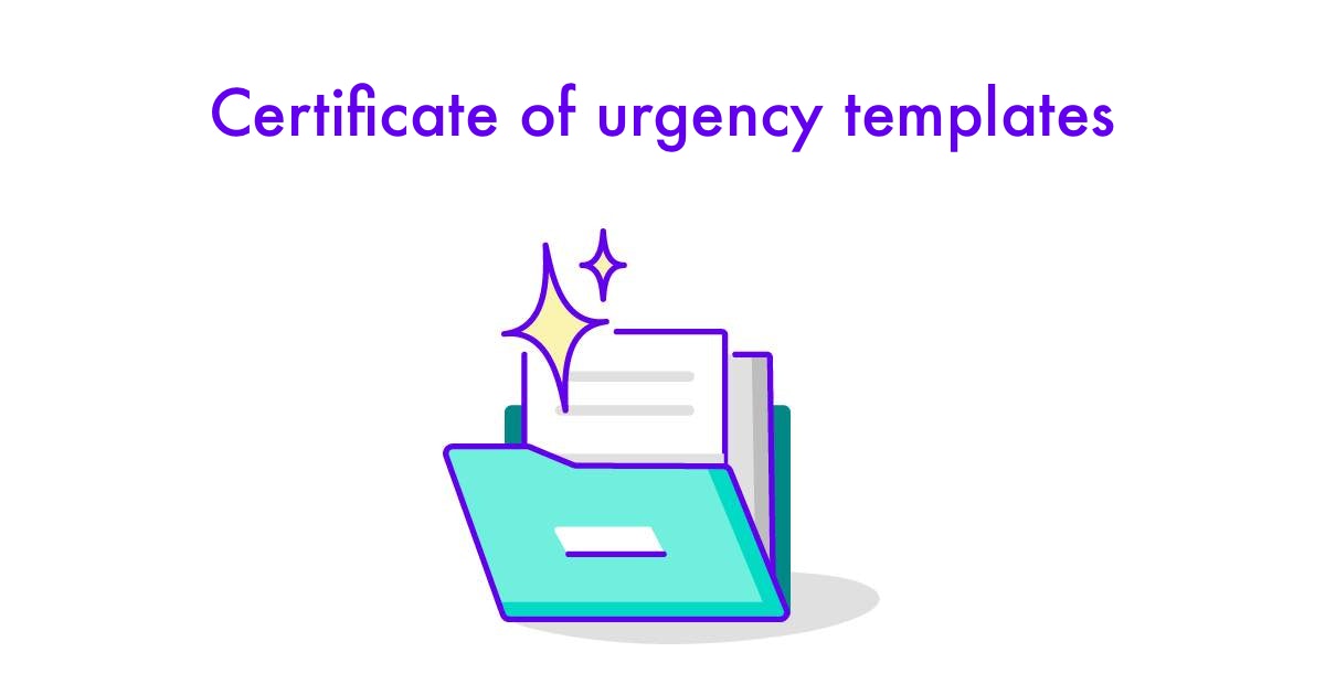 💶 Certificate of urgency templates tailored to you with Legal AI