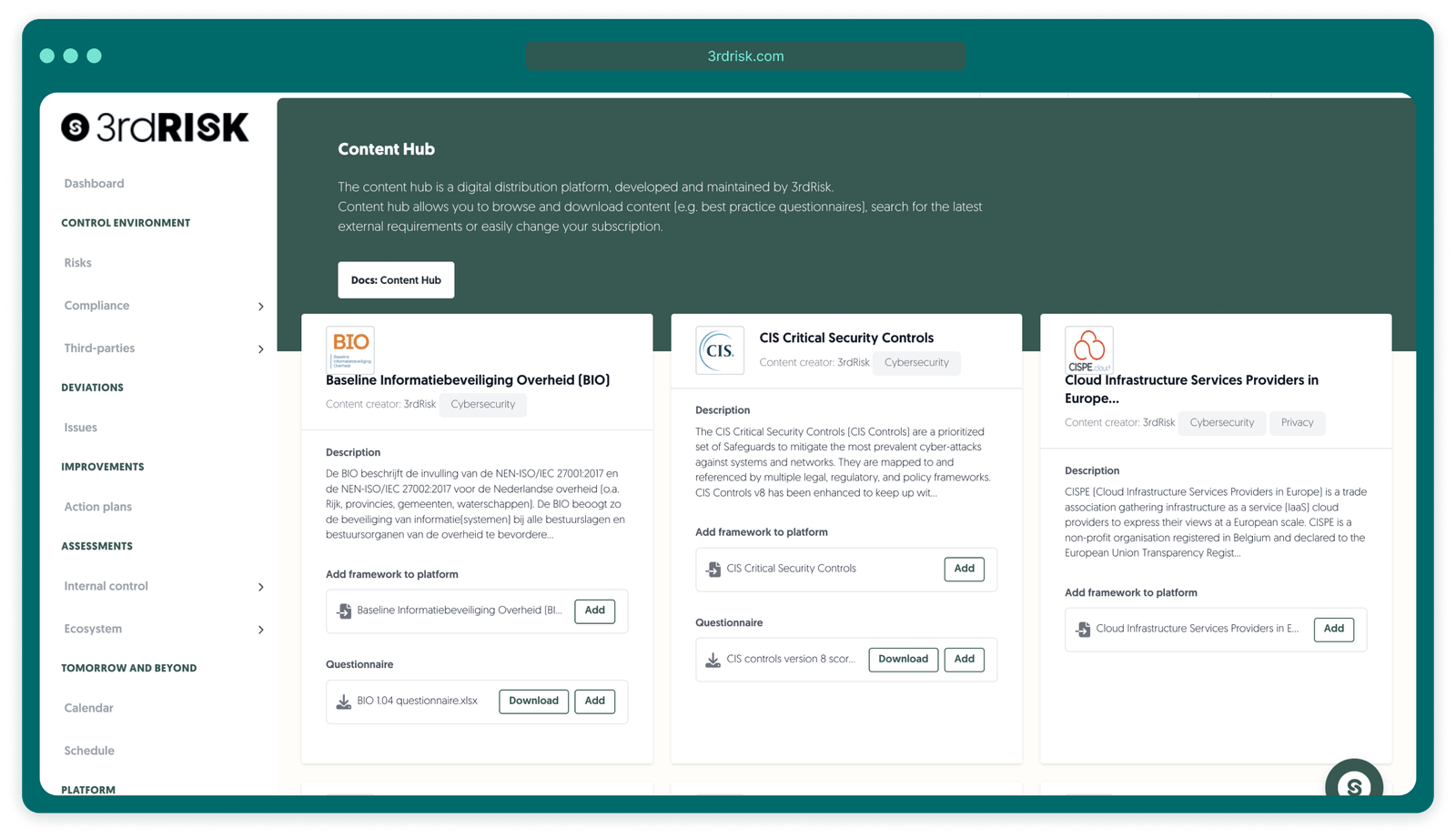 Simplified & automated third-party risk management | 3rdRisk
