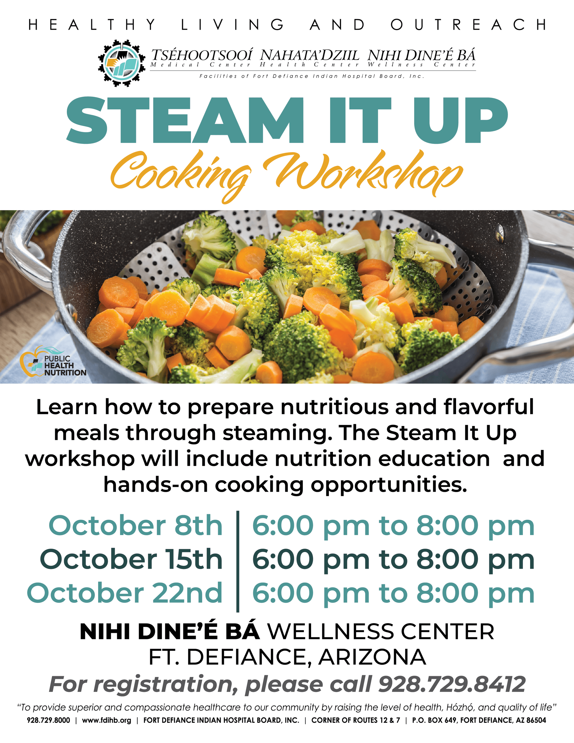 Steam It Up Cooking Workshop | FDIHB, Inc.