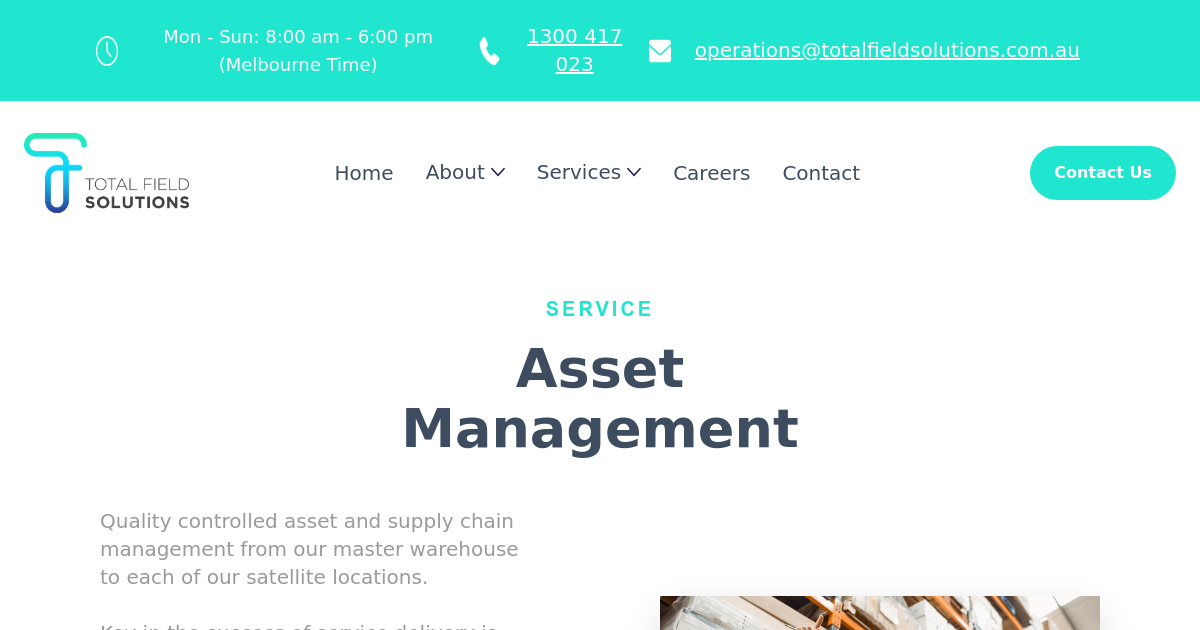 Asset Management | Total Field Solutions