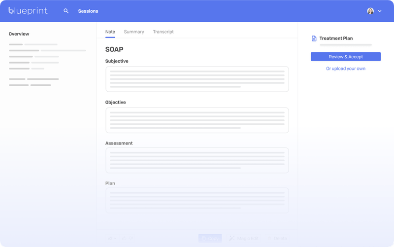 Blueprint for Therapists: AI-Assisted Insights & Suggestions