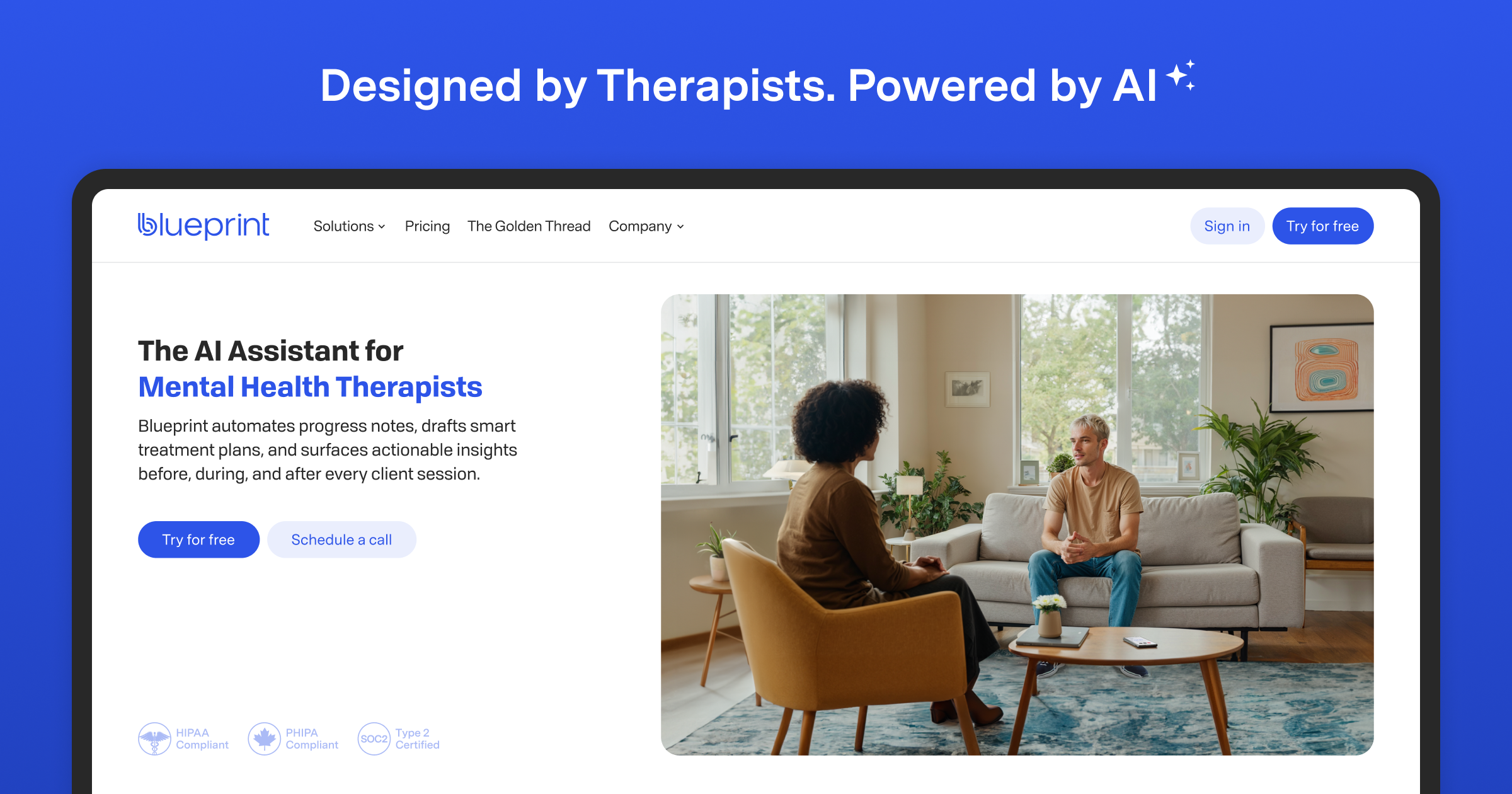 Blueprint for Therapists: AI Progress Notes & Treatment Plans