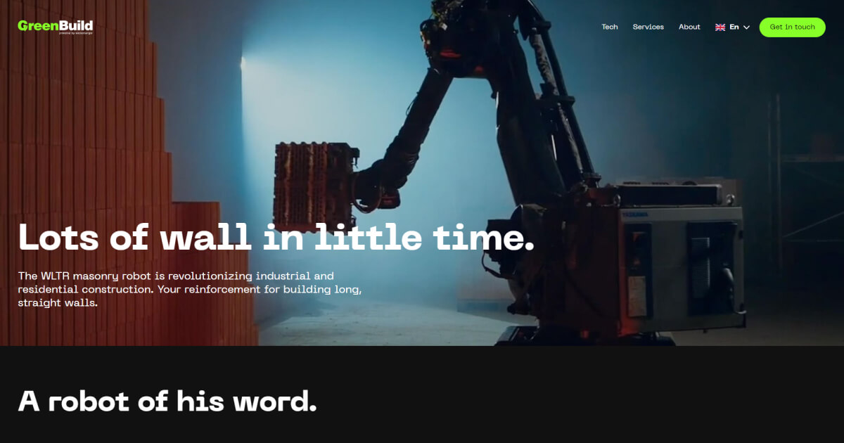 WLTR Masonry Robot – Precision Bricklaying and Construction Efficiency