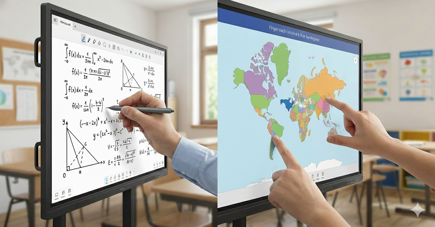 IR Pen vs Finger Touch on Interactive Panel Boards