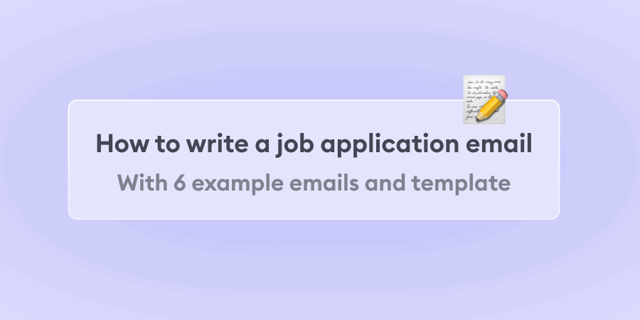 How to | How to write a professional job application email with 6 ...