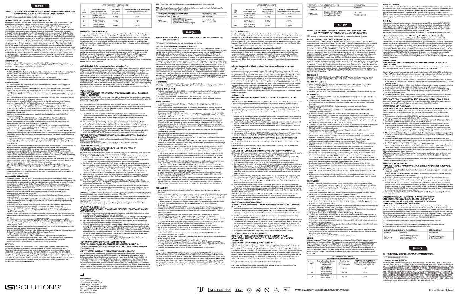 COR-KNOT MICRO® | LSI SOLUTIONS®