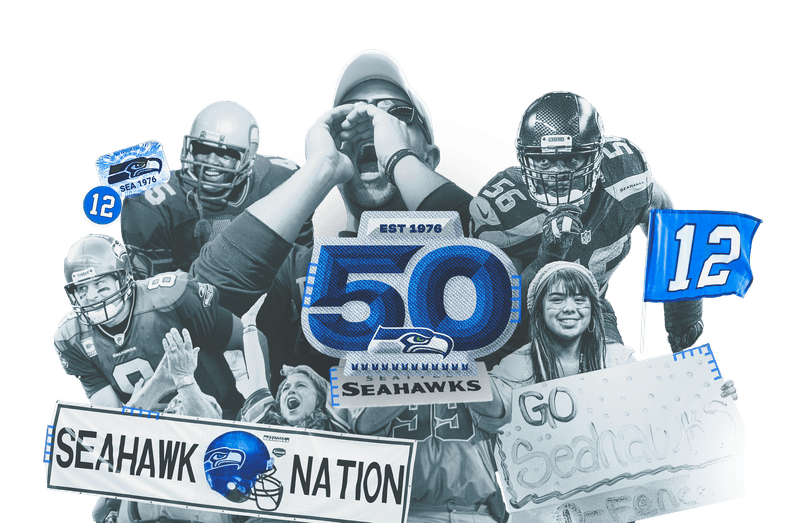 Seahawks Celebrating 50 Seasons | Seattle Seahawks 50 Seasons ...