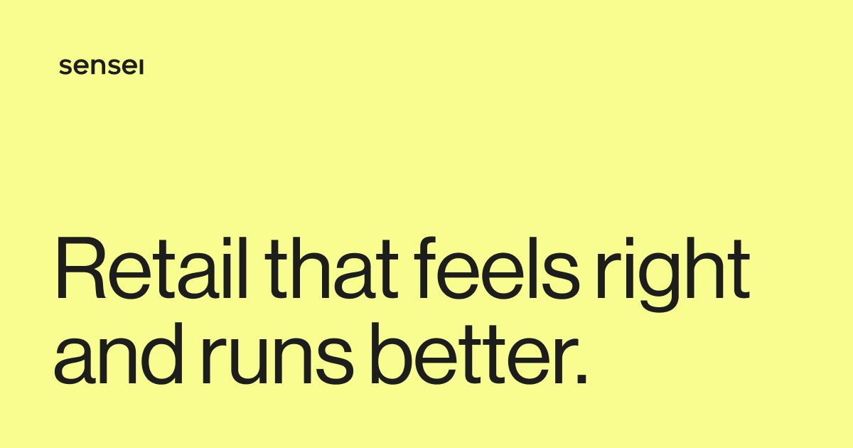 Sensei - Autonomous Retail Experiences