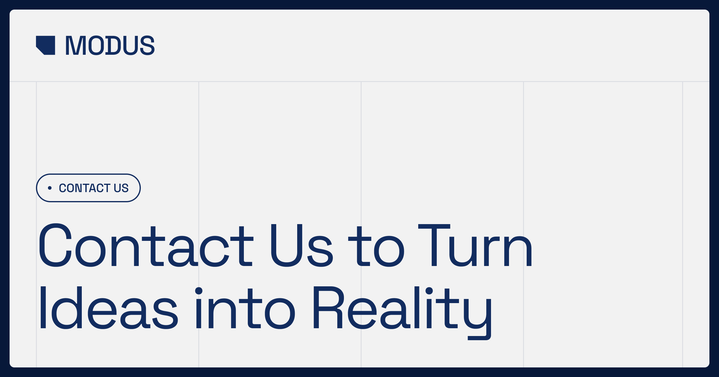 MODUS Light – Contact Us