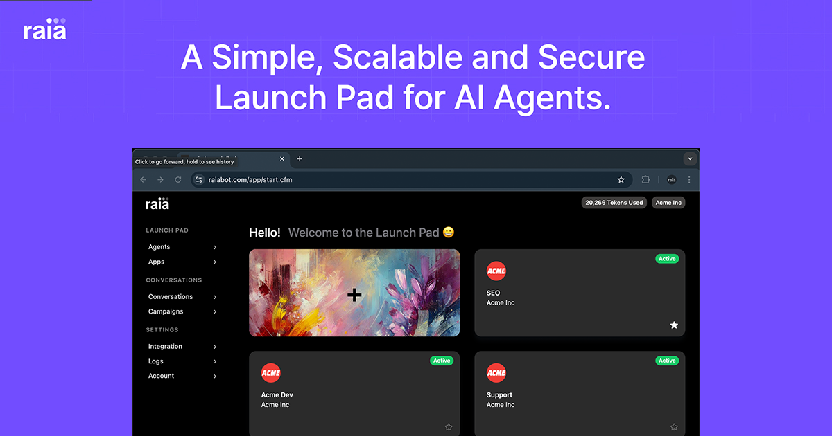 raia AI : Automate work with an AI Agentic Workforce