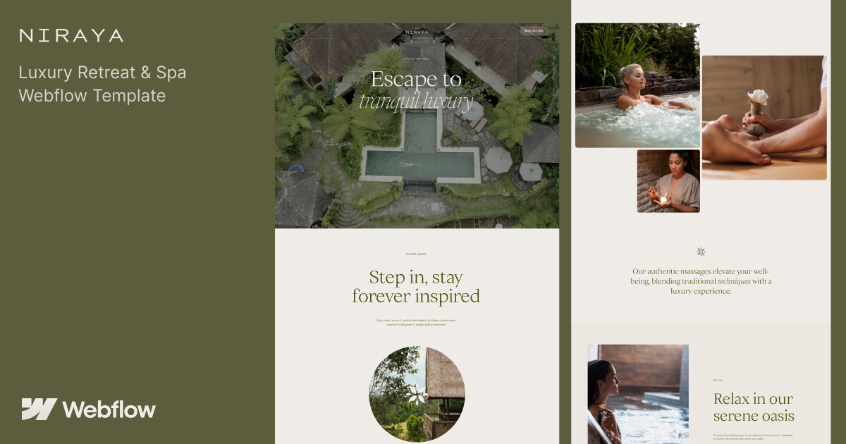 Niraya - Webflow HTML website template