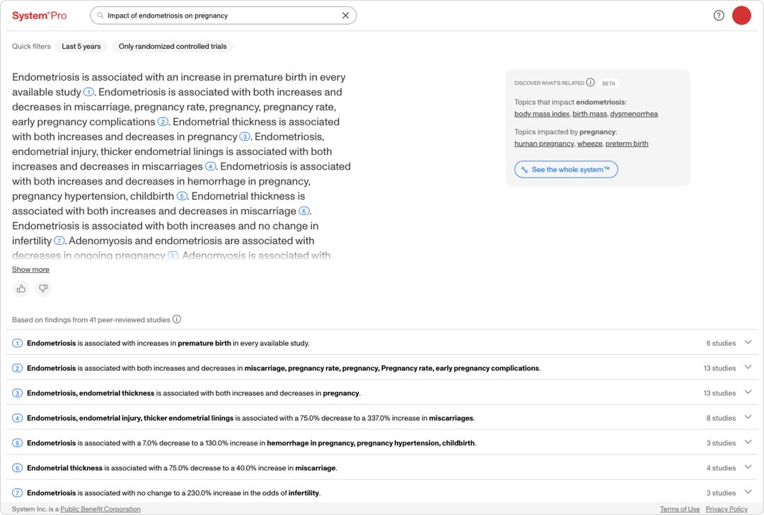 System Pro | Search reinvented for research