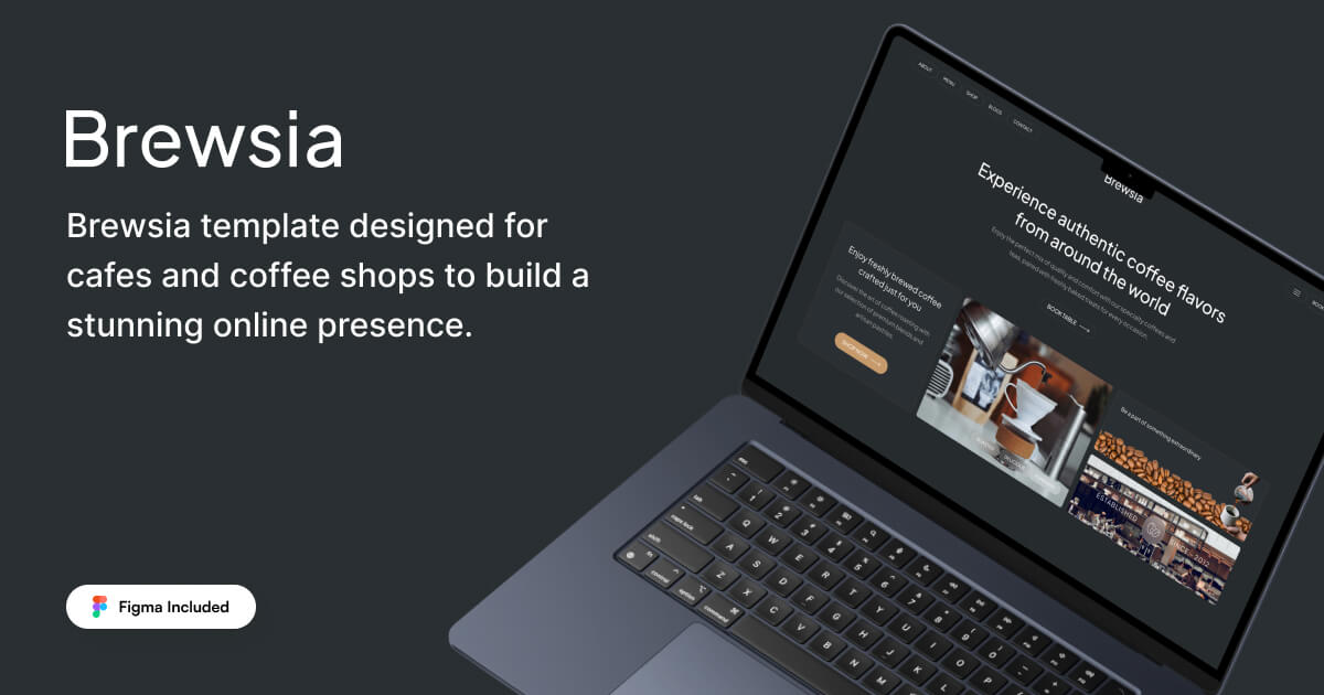 Brewsia - Webflow Ecommerce website template