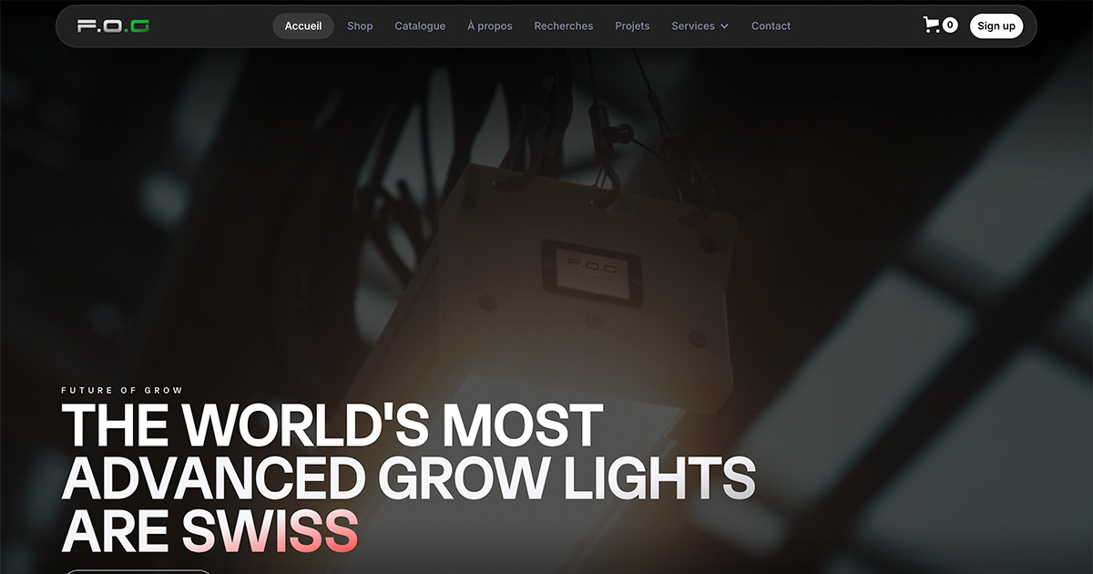 À propos de F.O.G – Pionnier suisse de l’éclairage LED horticole | Future of Grow