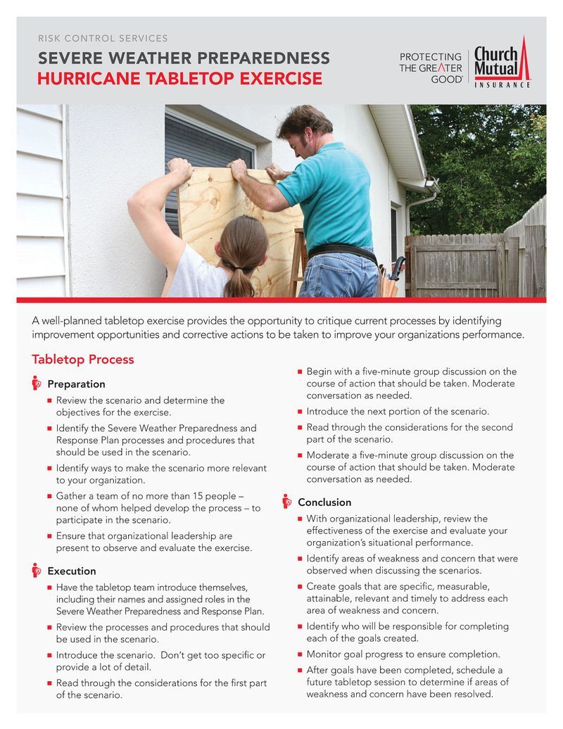 Hurricane Ready? Try a Tabletop Exercise to Find Out