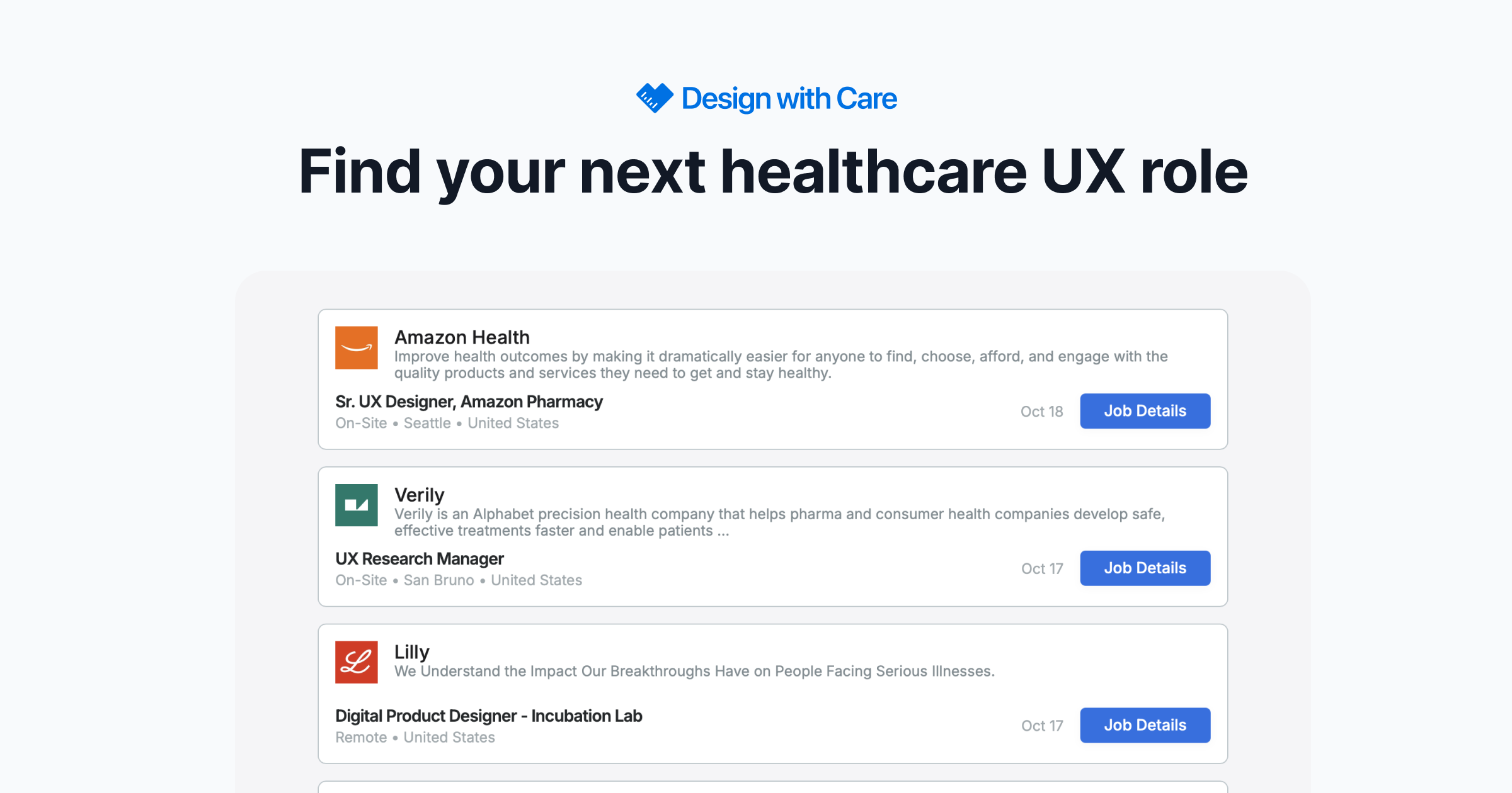 Healthcare UX Jobs