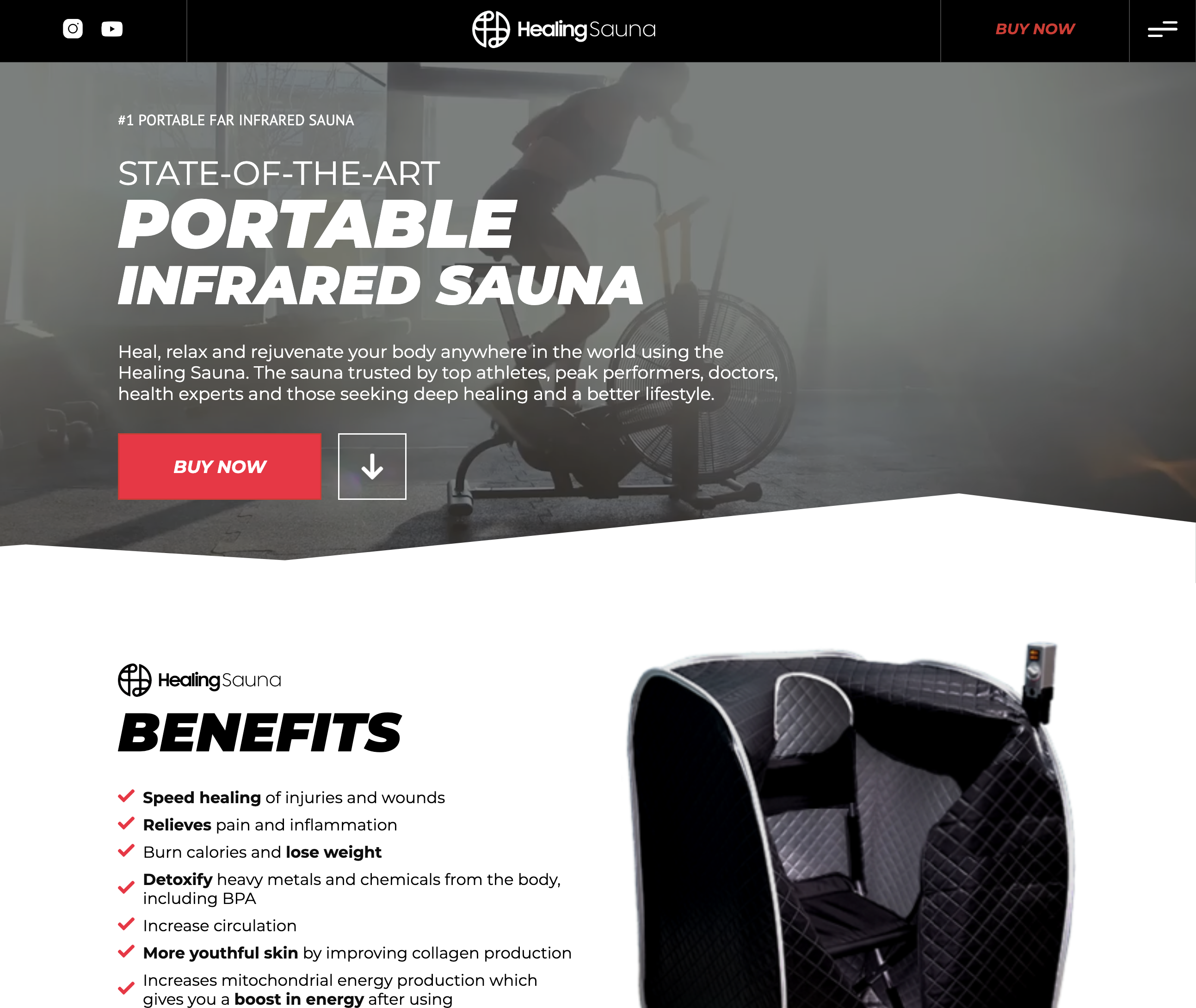 Buy Healing Sauna GO | Portable Far Infrared Sauna