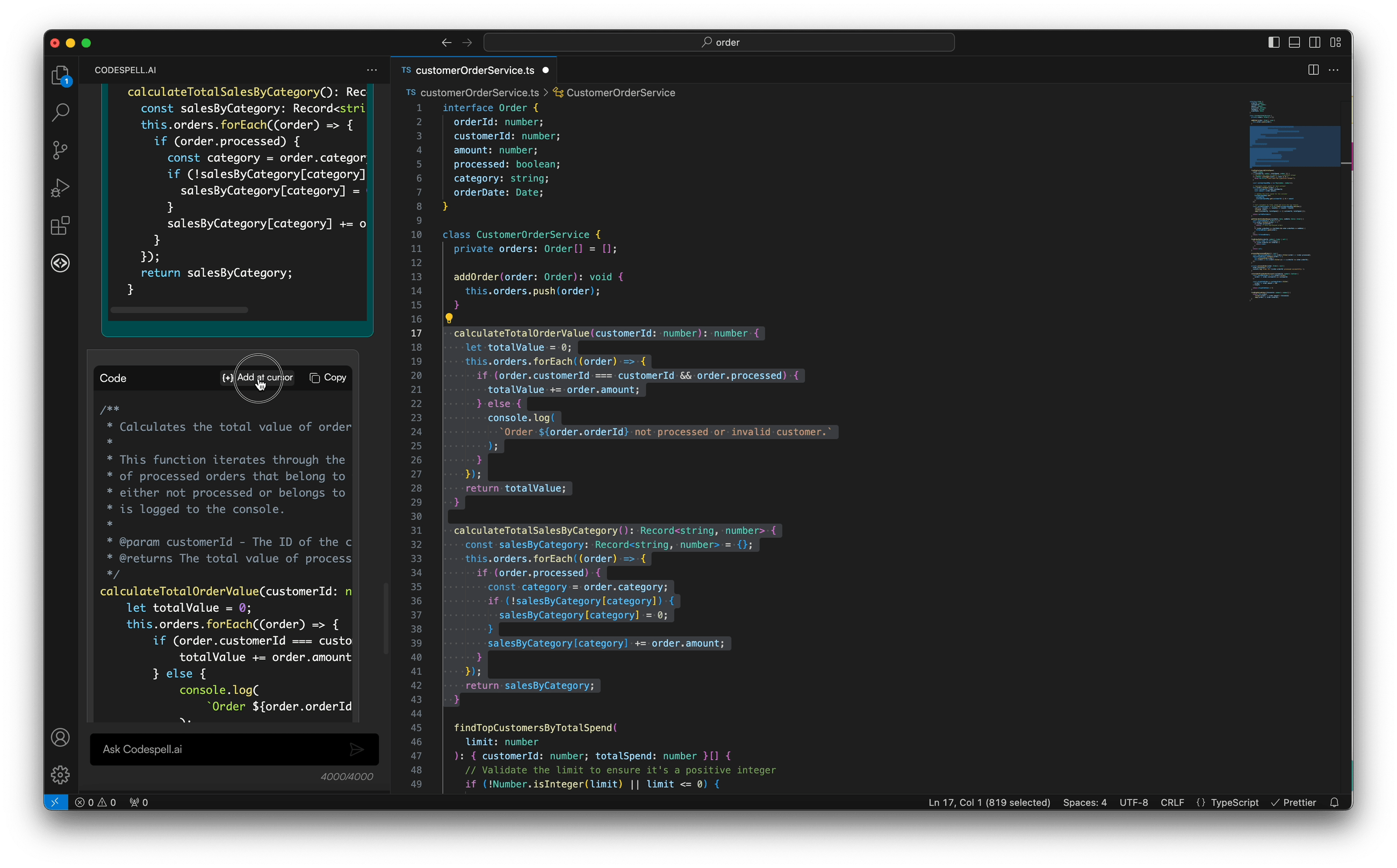 Explore Interactive Video: Code Suggestion | Codespell.ai