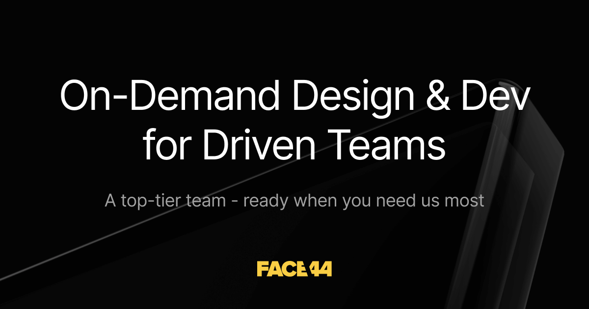 On-Demand Design & Development Support for Driven Teams