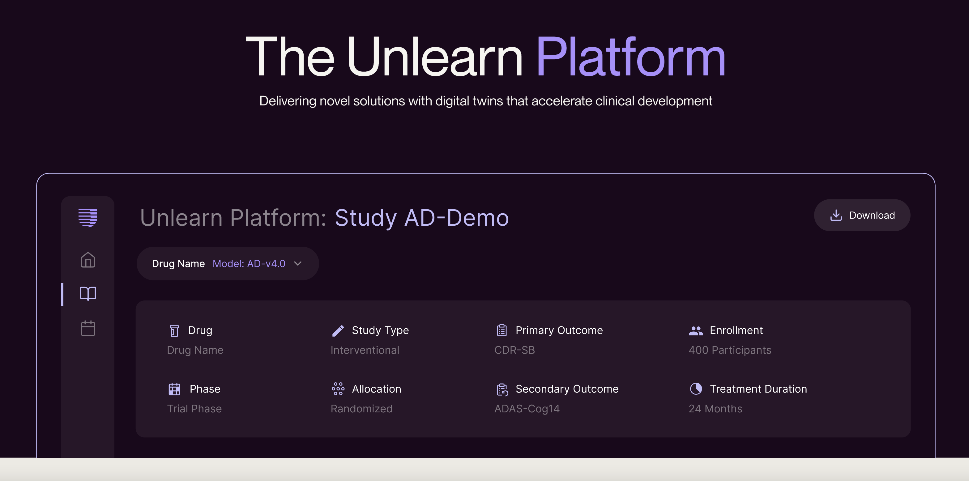 The Unlearn Platform | AI-Powered Digital Twins for Clinical Development