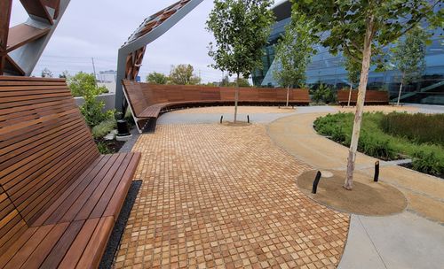 ProFlow Pavers — Natural Modular Wood Permeable Hardscape