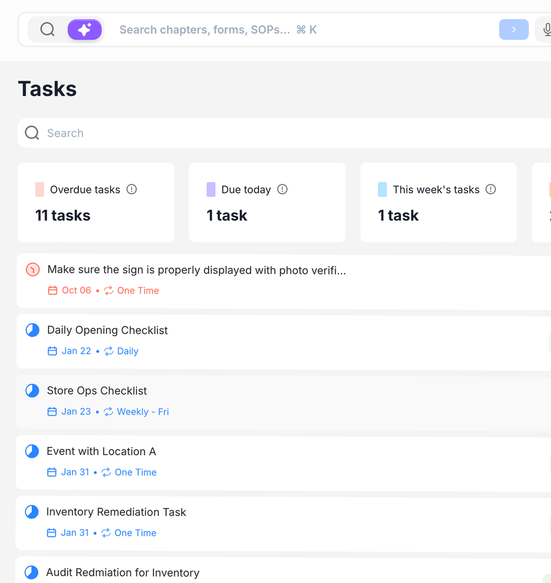 Franchise Task Management | Real-Time Task Tracking | Delightree