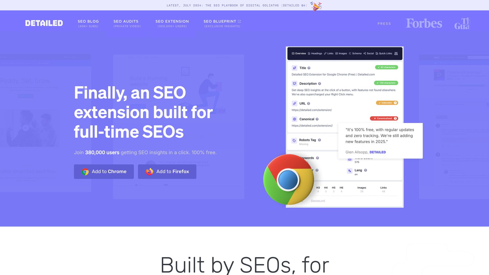 Detailed SEO Extension: Review of on-page analysis tool