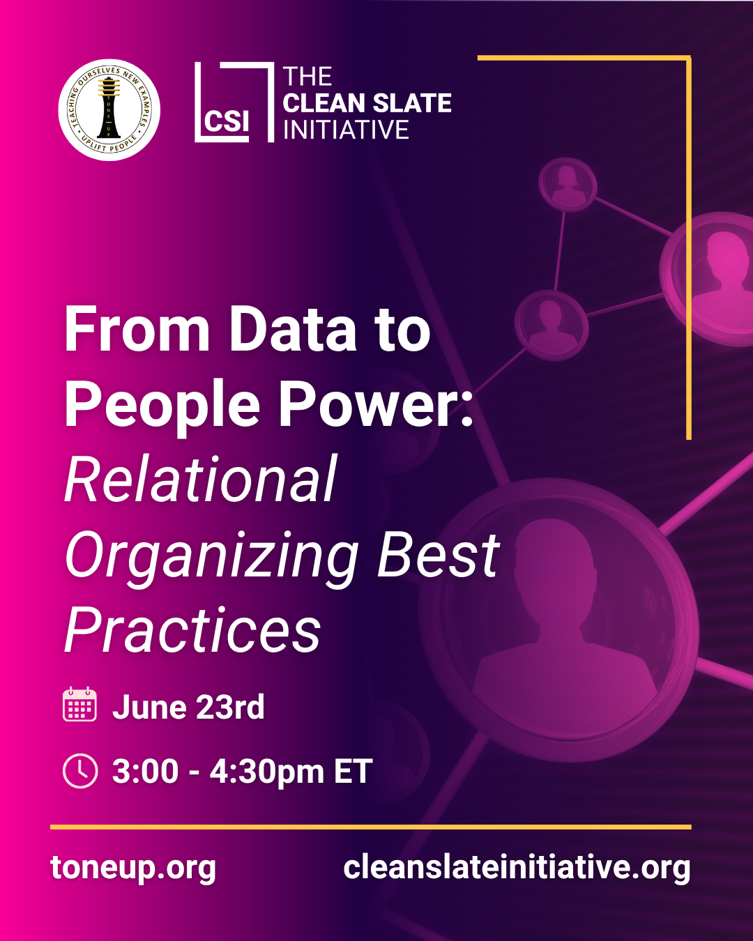 Webinar: From Data to People Power: Relational Organizing Best Practices