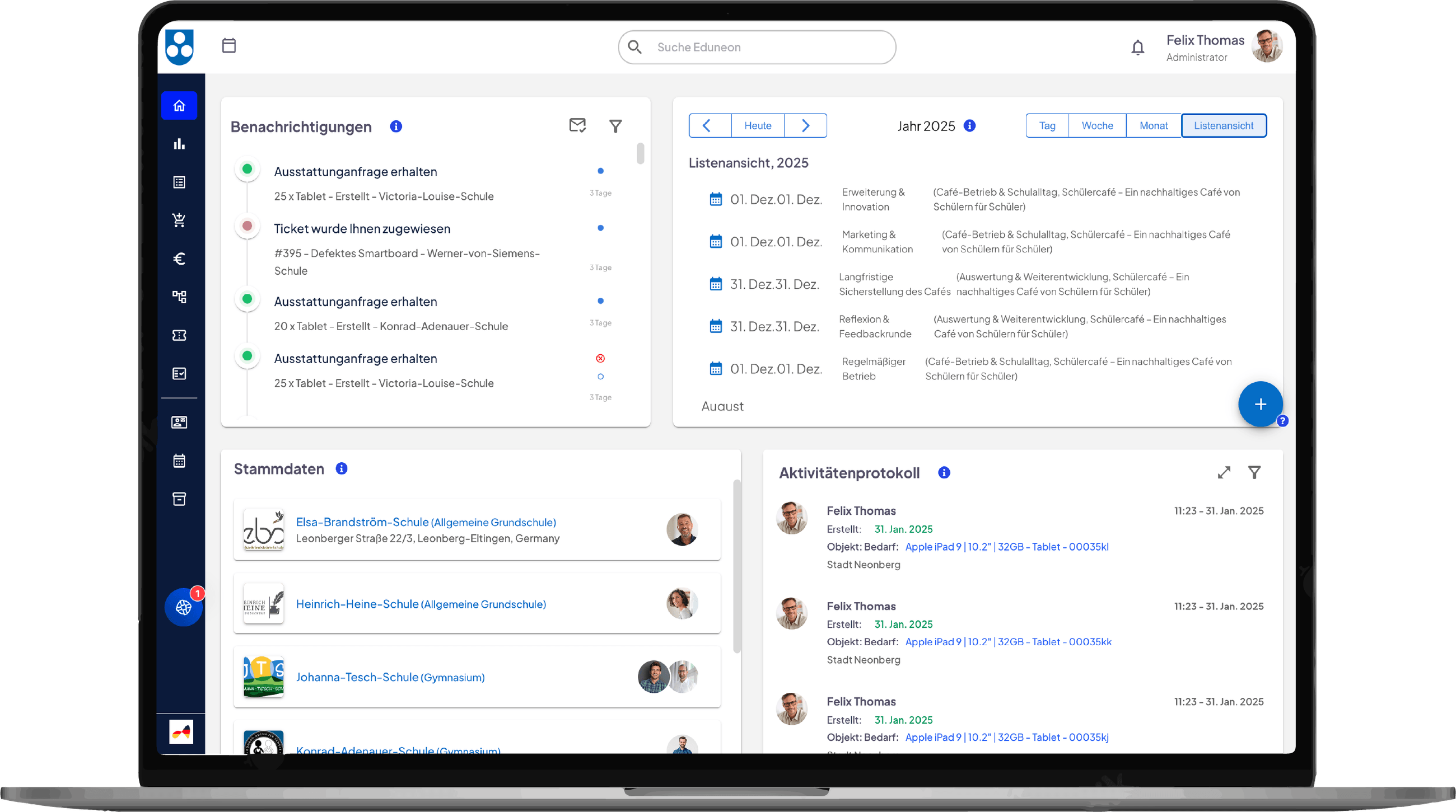 Eduneon - Funktionen im Überblick