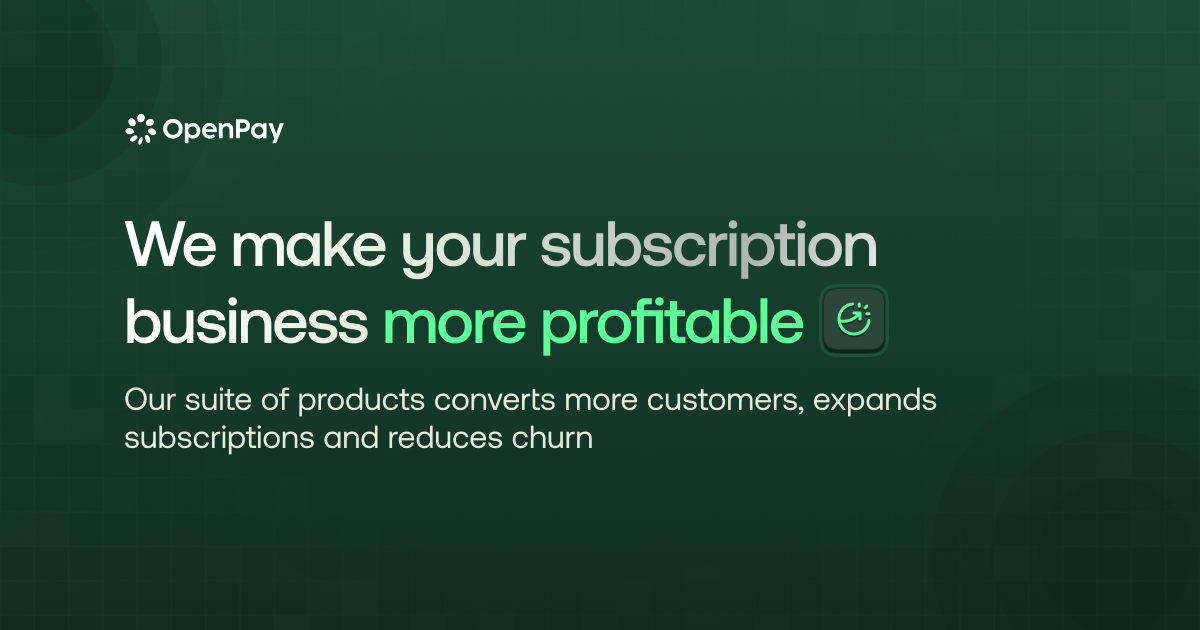 OpenPay: Subscription Management, Billing, Analytics & Optimization ...