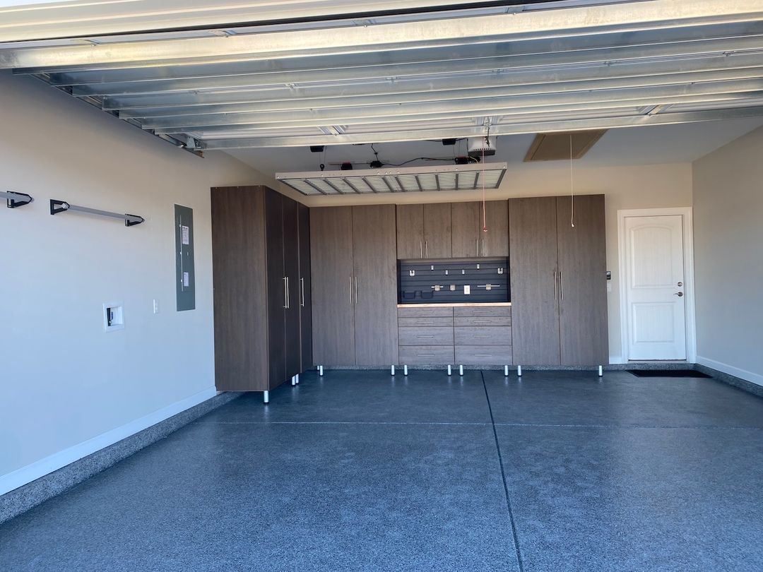 Motorized Overhead Storage & Cabinets in Conway | Improve My Garage