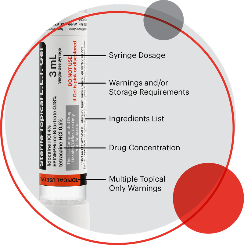 Sterile Topical L.E.T. Gel | 3mL unit dose (10-packs)