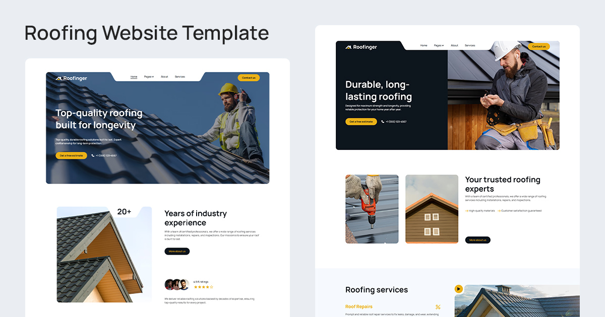 Instructions | Roofinger - Webflow HTML website template
