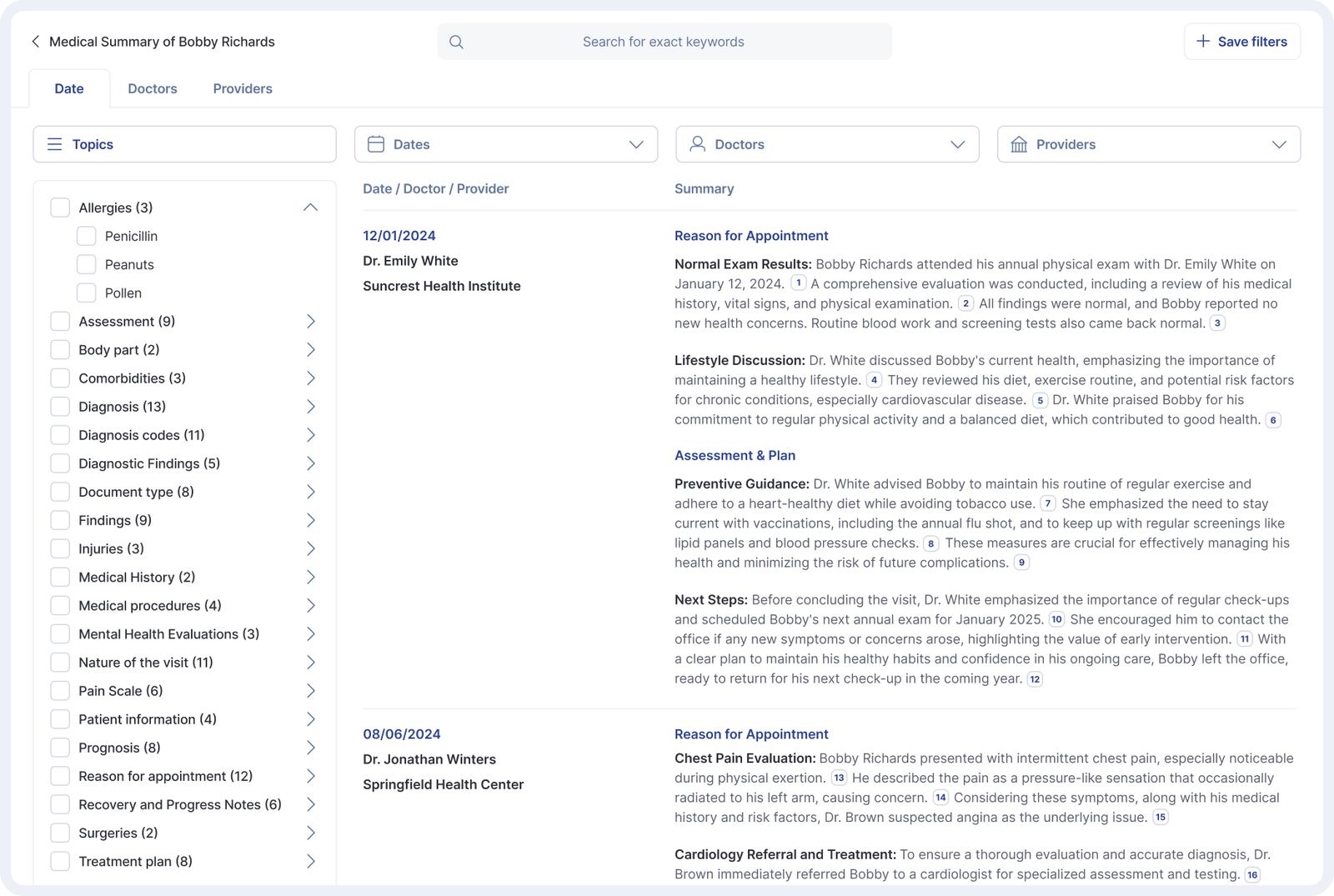 Ai Generated Medical Record Chronologies And Summaries
