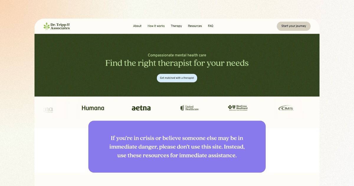 How Therapy Works | Dr. Tripp & Associates