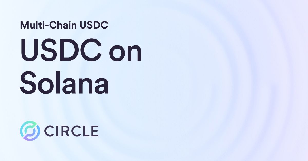 USDC on Solana | Use USDC on the Solana Blockchain