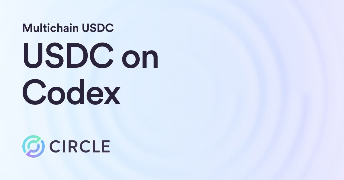 USDC on Codex | Use USDC on Codex