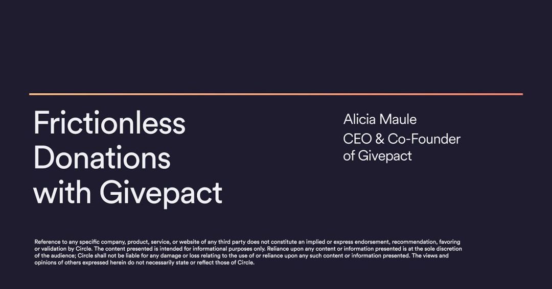 Givepact Unlocks Stablecoin Donations with Circle’s USDC | Circle