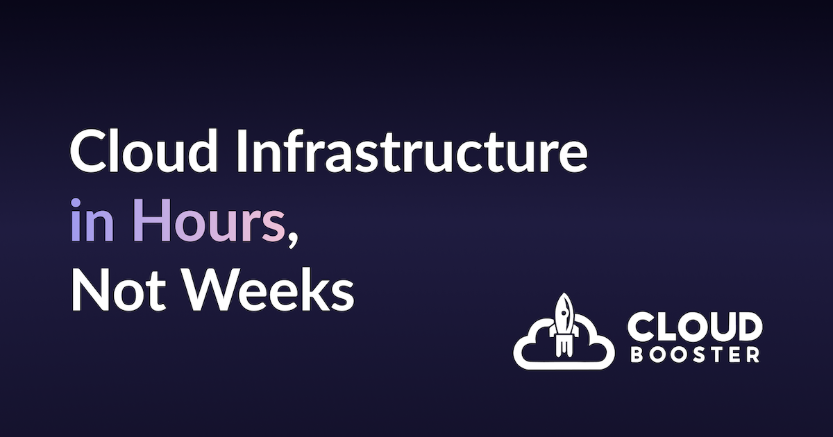 CloudBooster | Cloud provisioning & cloud data platform