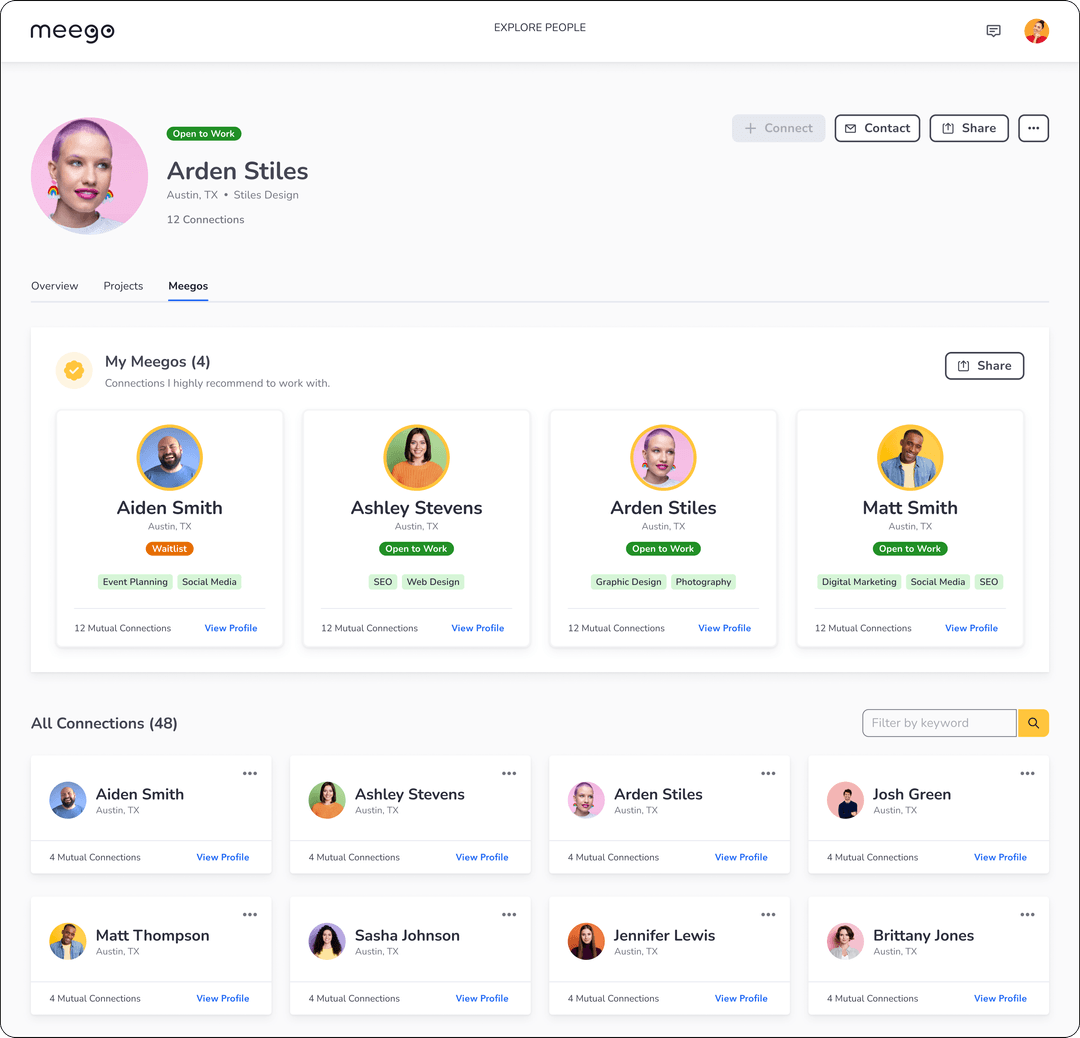Meego - Unlock the Power of Streamlined Warm Referrals